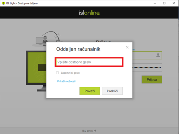 Navodila za uporabo: Navodila za delo od doma s pomočjo programa ISL AlwaysOn